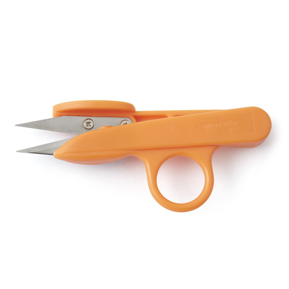 Plastic handled Thread Clipper with finger ring